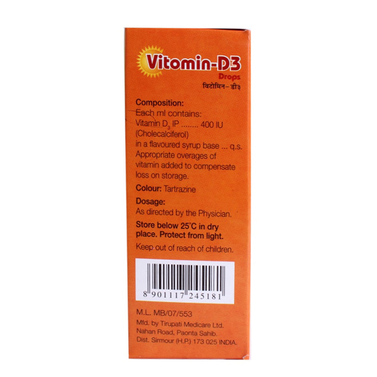 Vitomin D3 Drops 1's Price, Uses, Side Effects, Composition - Apollo ...