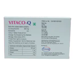 Vitaco-Q 300 Tablet | Uses, Side Effects, Price | Apollo Pharmacy