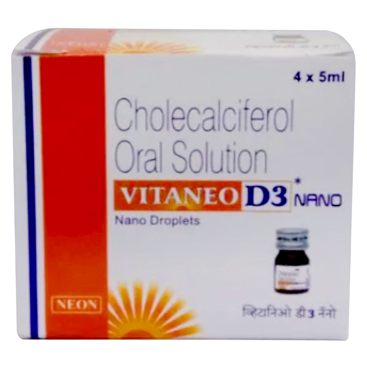Vitaneo D3 60K Nano Droplets Oral Solution 5 ml | Uses, Side Effects, Price | Apollo Pharmacy