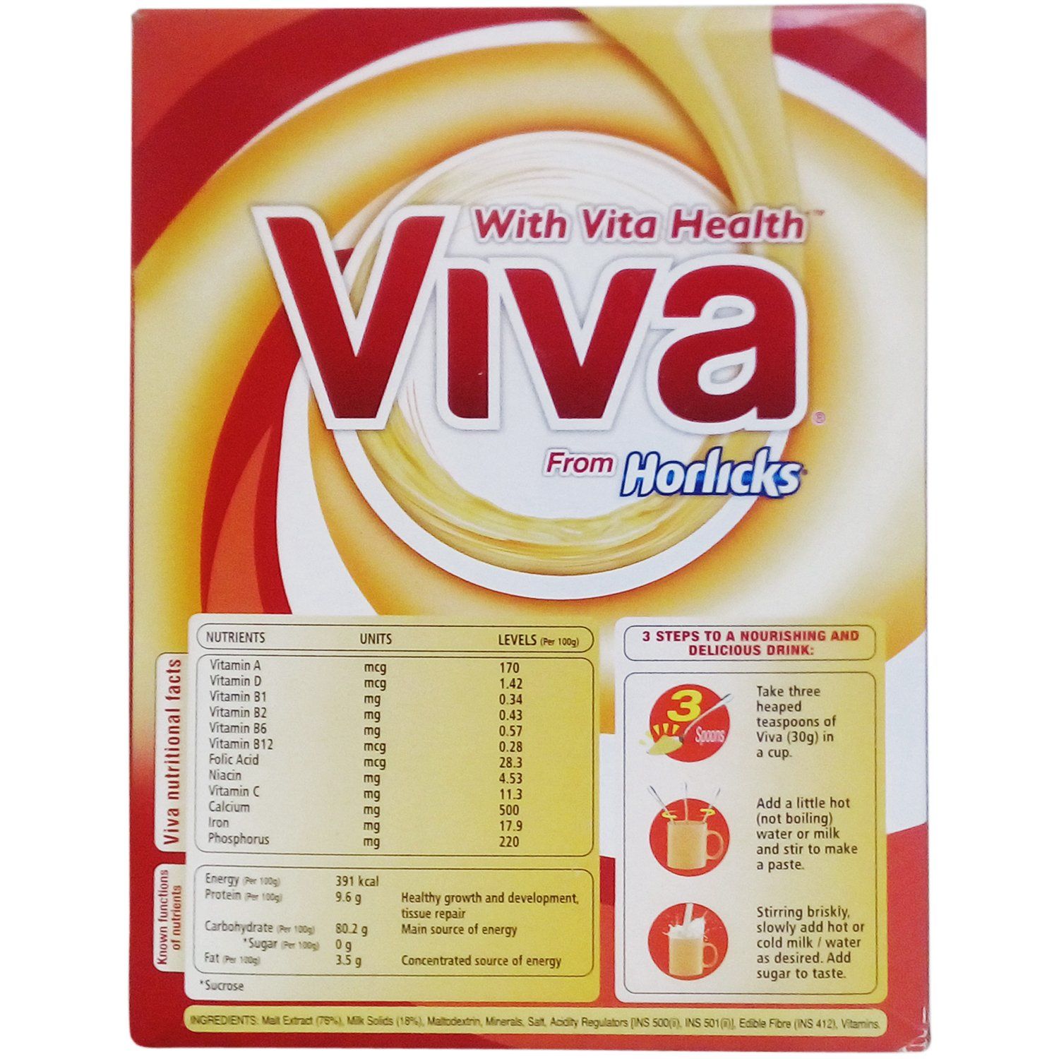 Viva Health Drink Powder, 500 gm Price, Uses, Side Effects, Composition ...