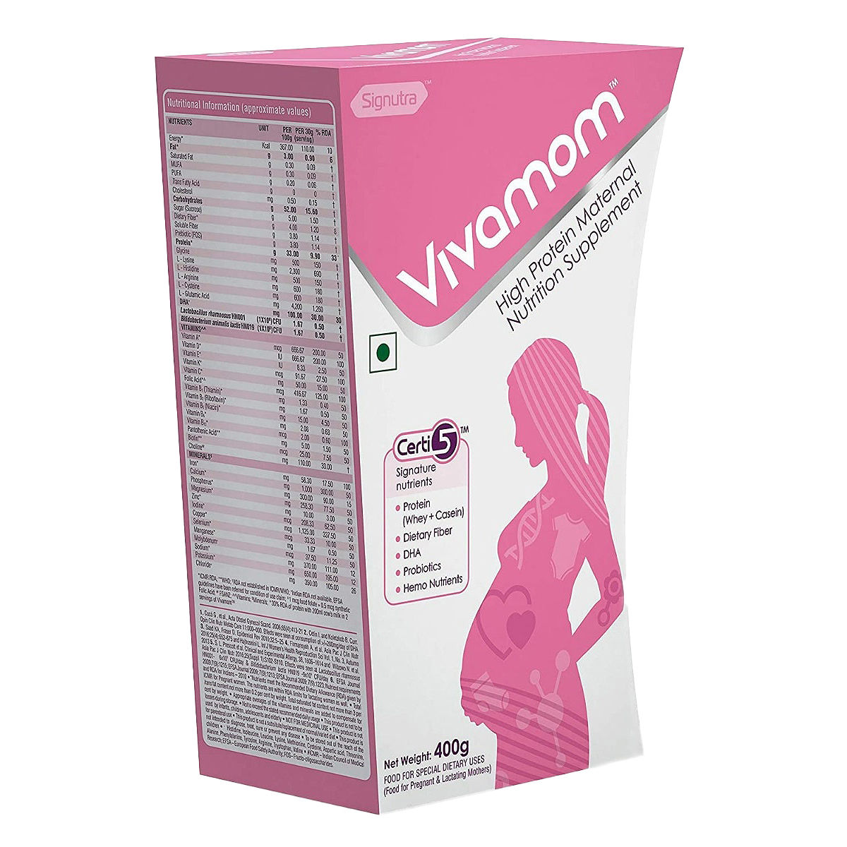 Vivamom Chocolate Powder 400 gm Price, Uses, Side Effects, Composition ...