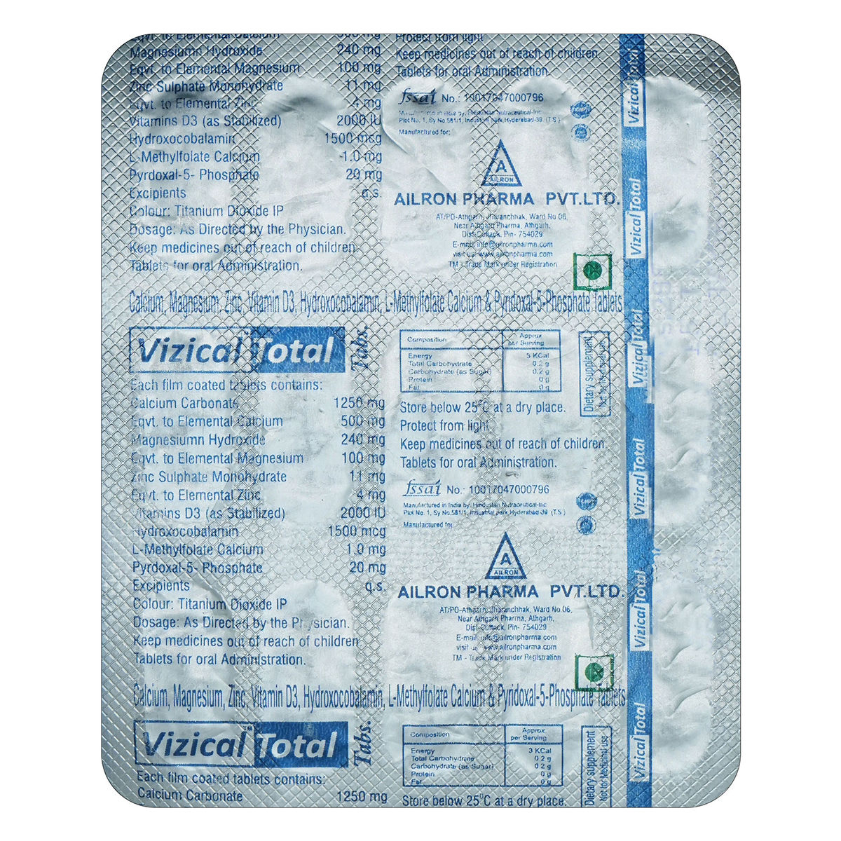 Vizical Total Tablet | Uses, Side Effects, Price | Apollo Pharmacy