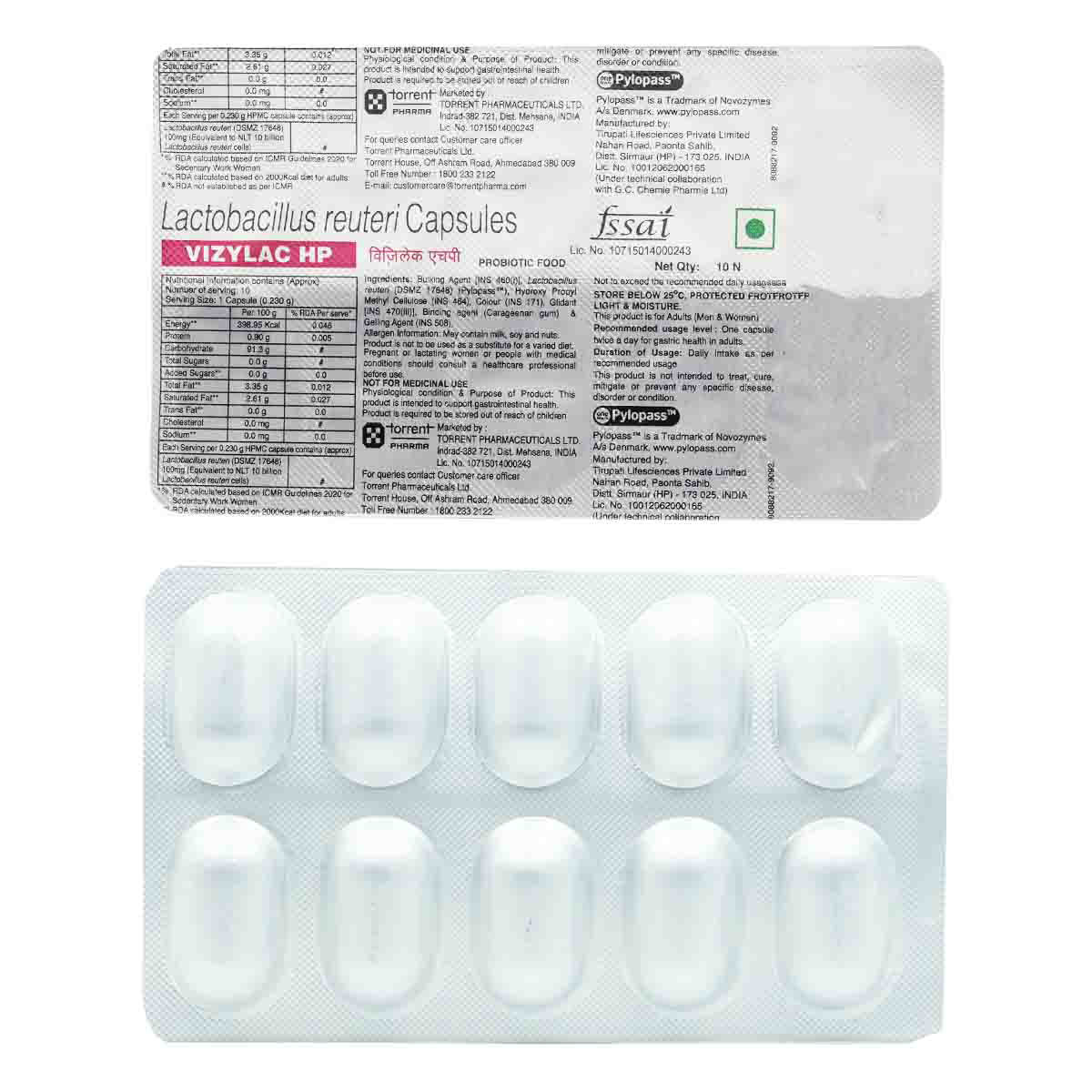 Vizylac HP Capsule | Uses, Side Effects, Price | Apollo Pharmacy