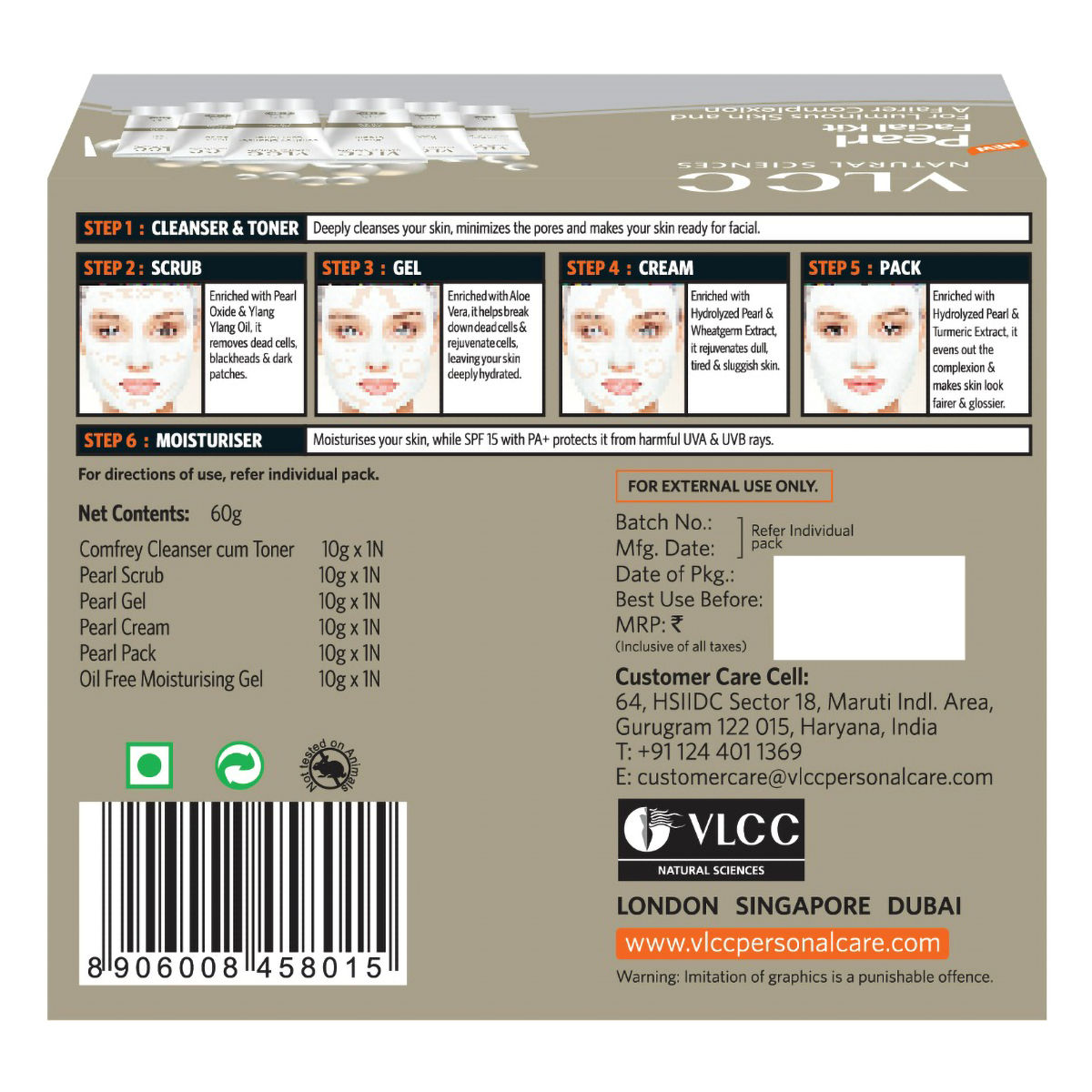 VLCC Pearl Facial Kit, 1 Count Price, Uses, Side Effects, Composition ...