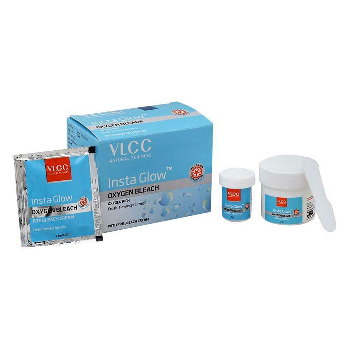 VLCC Insta Glow Oxygen Bleach, 25 gm Price, Uses, Side Effects ...