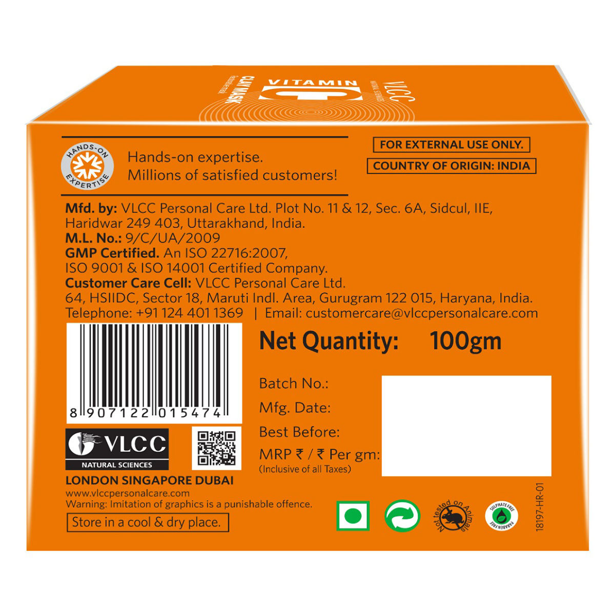 VLCC Vitamin C Clay Mask, 100 gm Price, Uses, Side Effects, Composition ...