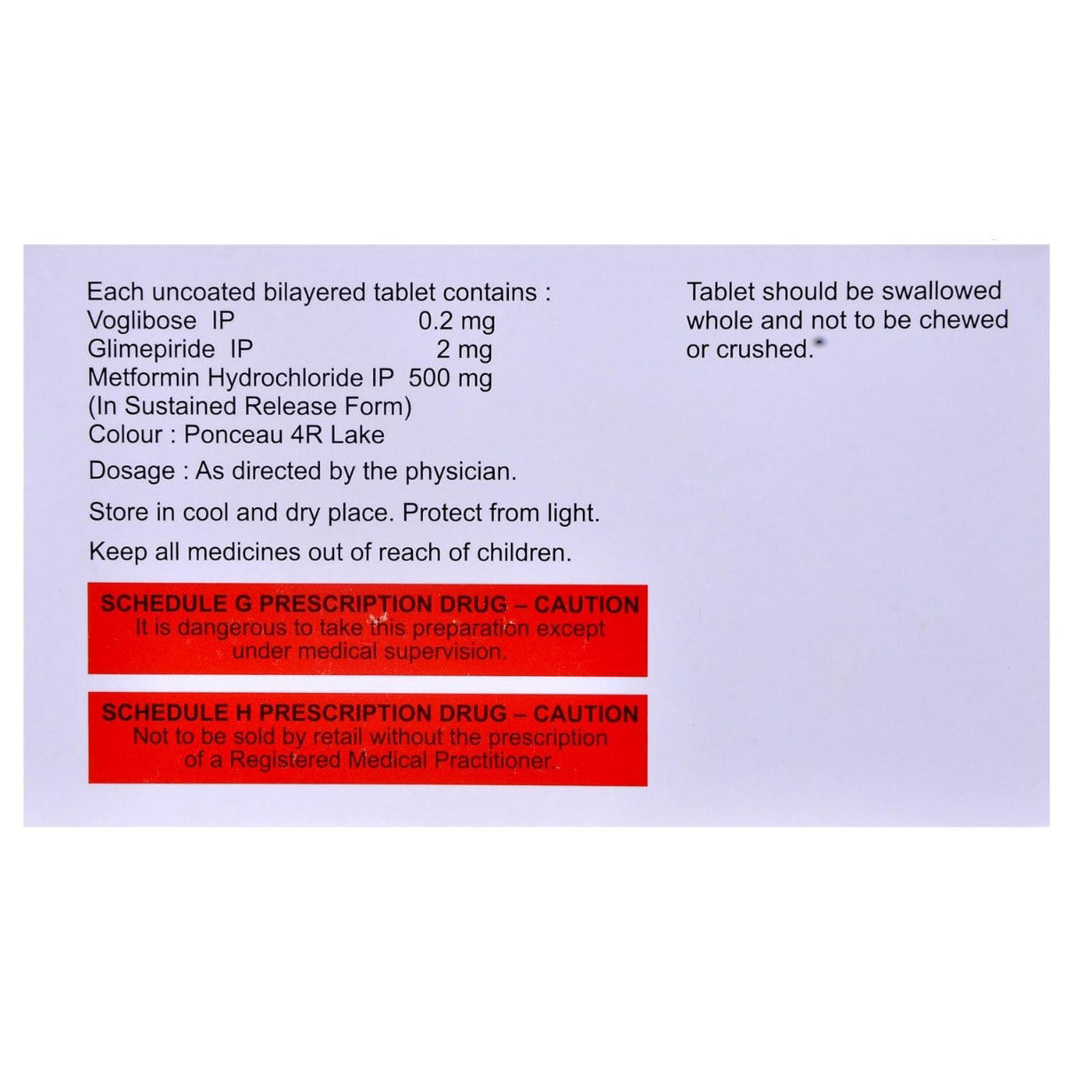 Voglimac GM 2 Tablet | Uses, Side Effects, Price | Apollo Pharmacy