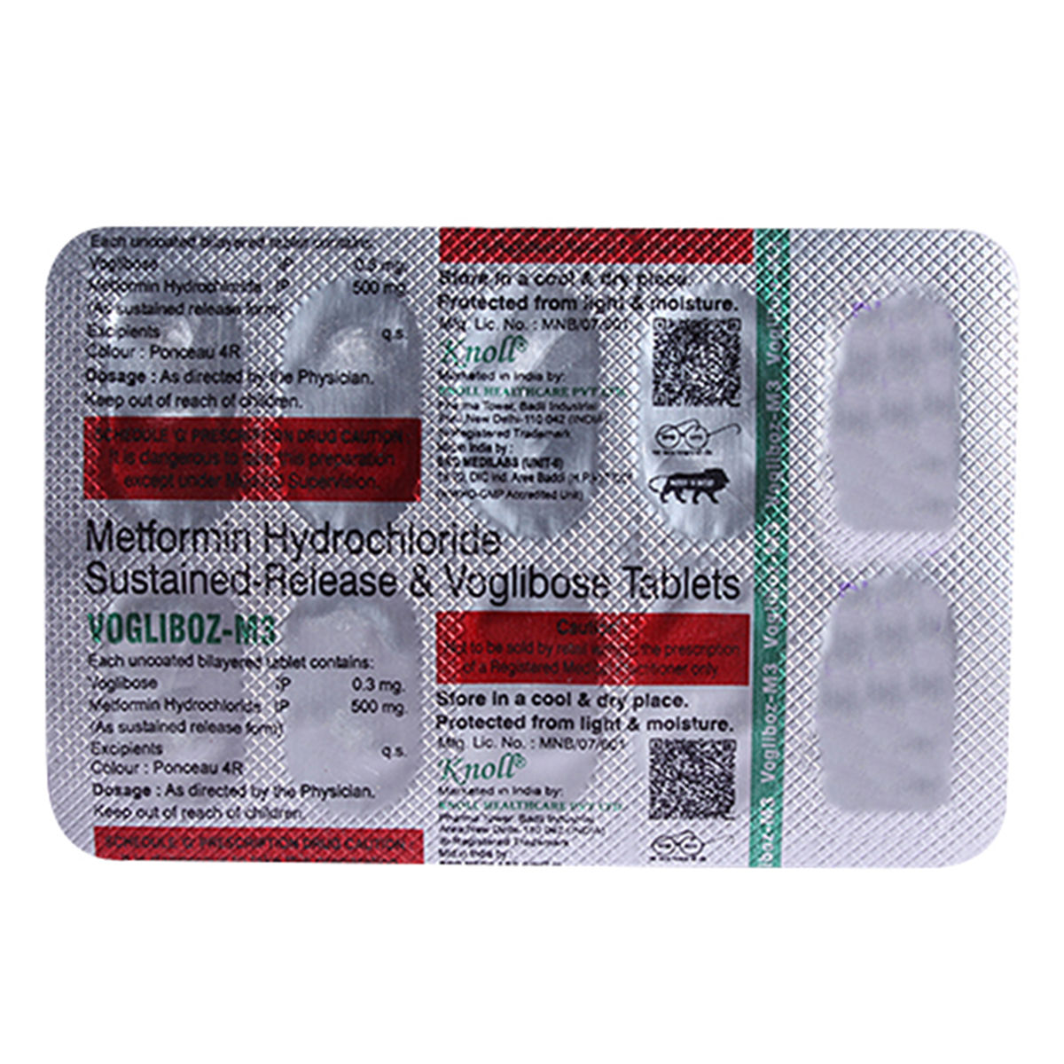 VOGLIBOZ M3 TABLET 10'S Price, Uses, Side Effects, Composition - Apollo Pharmacy