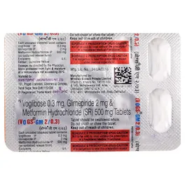 Vogs-GM 2/0.3 Tablet | Uses, Side Effects, Price | Apollo Pharmacy