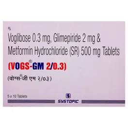 Vogs-GM 2/0.3 Tablet | Uses, Side Effects, Price | Apollo Pharmacy