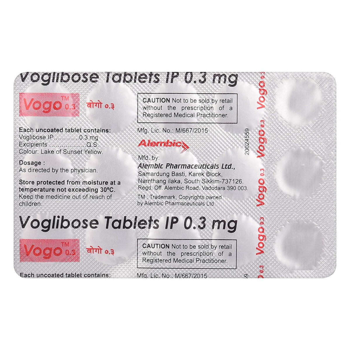 Vogo 0.3mg Tablet 15's Price, Uses, Side Effects, Composition - Apollo ...