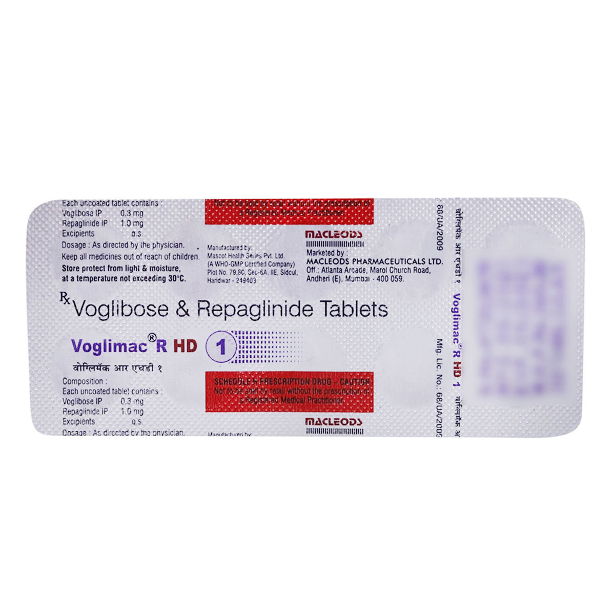 Voglitor R 1/0.3 Tablet 10's Price, Uses, Side Effects, Composition ...
