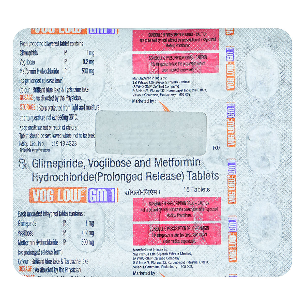 Vog Low-GM 1 Tablet | Uses, Side Effects, Price | Apollo Pharmacy