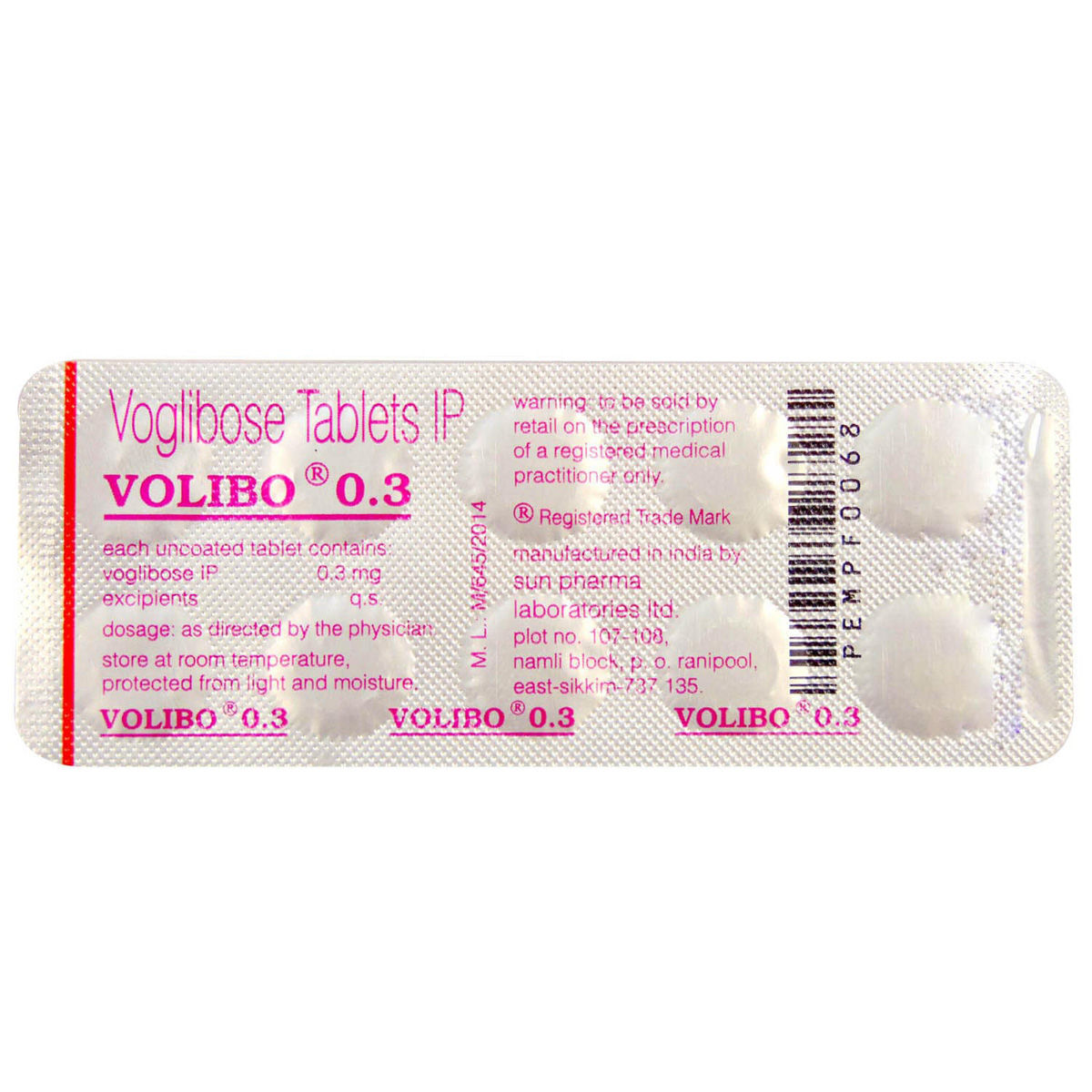 Volibo 0.3 Tablet 10's Price, Uses, Side Effects, Composition - Apollo ...