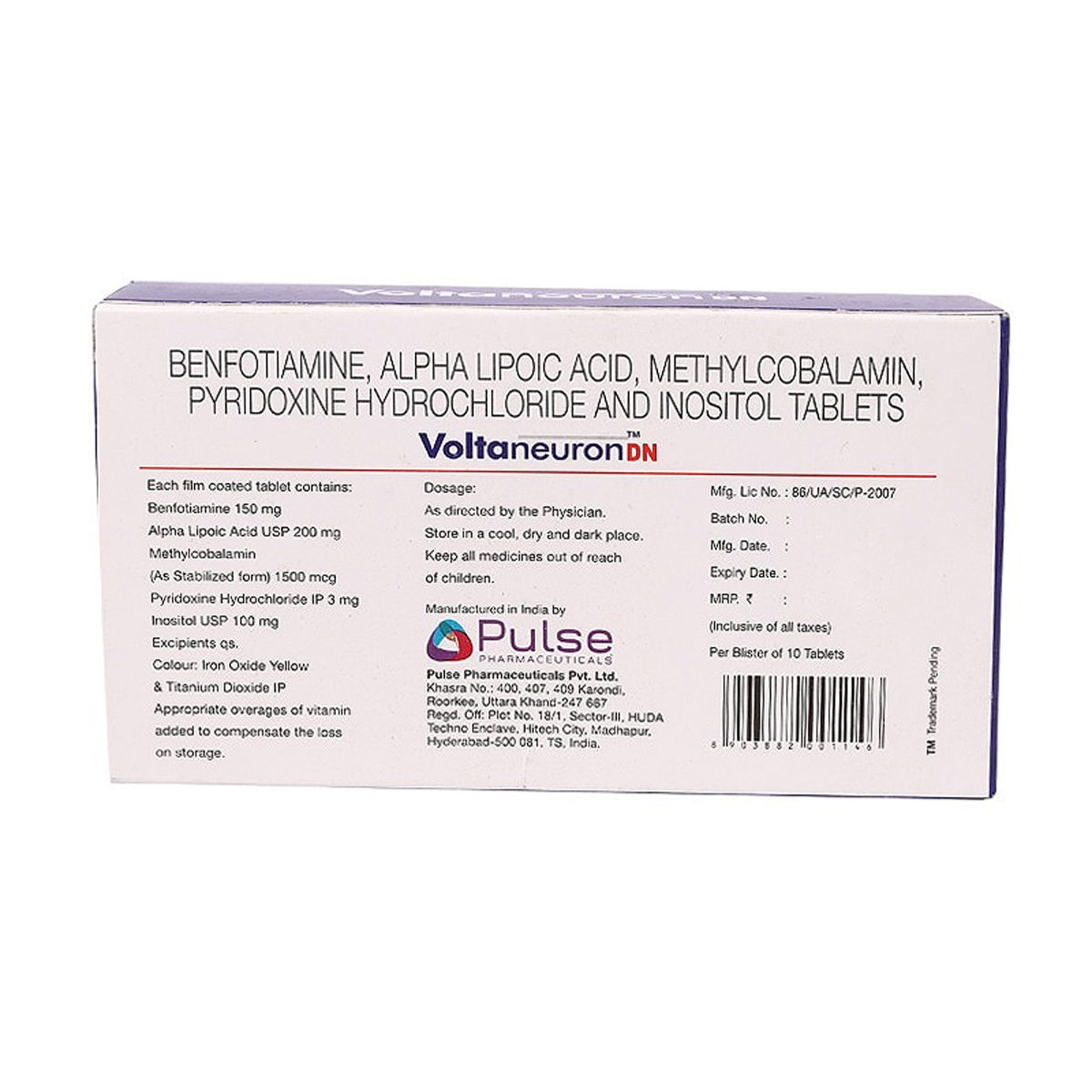 Voltaneuron DN Tablet | Uses, Side Effects, Price | Apollo Pharmacy