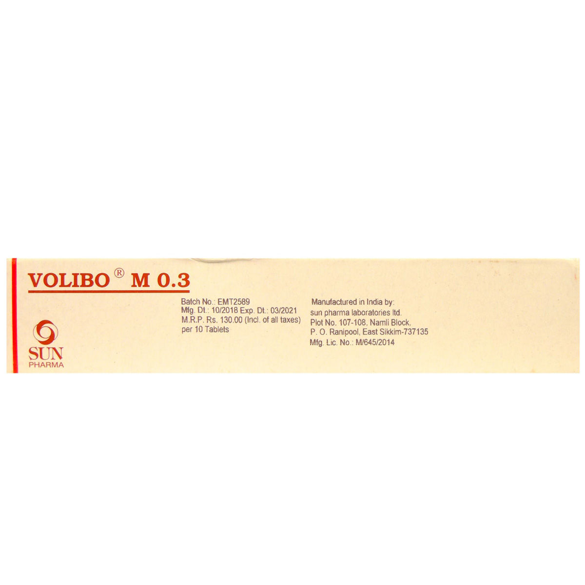 Volibo M 0.3 Tablet 10's Price, Uses, Side Effects, Composition ...