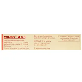 Volibo M 0.3 Tablet | Uses, Side Effects, Price | Apollo Pharmacy