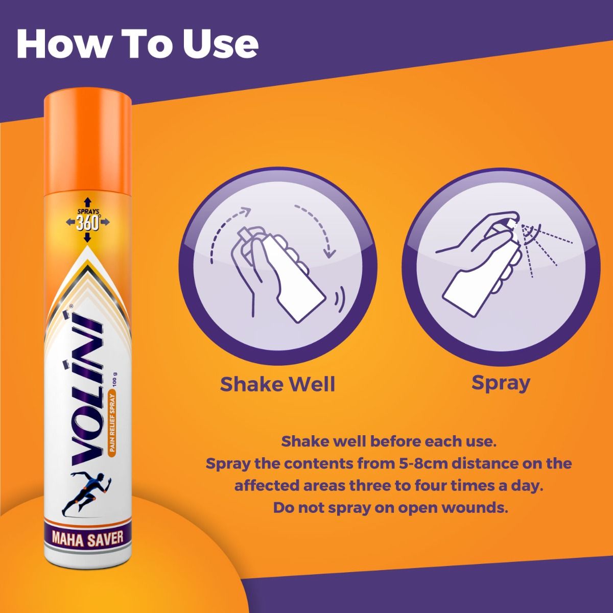 Buy Volini Pain Relief Spray, 100 gm | 19 Minutes Delivery | Apollo ...