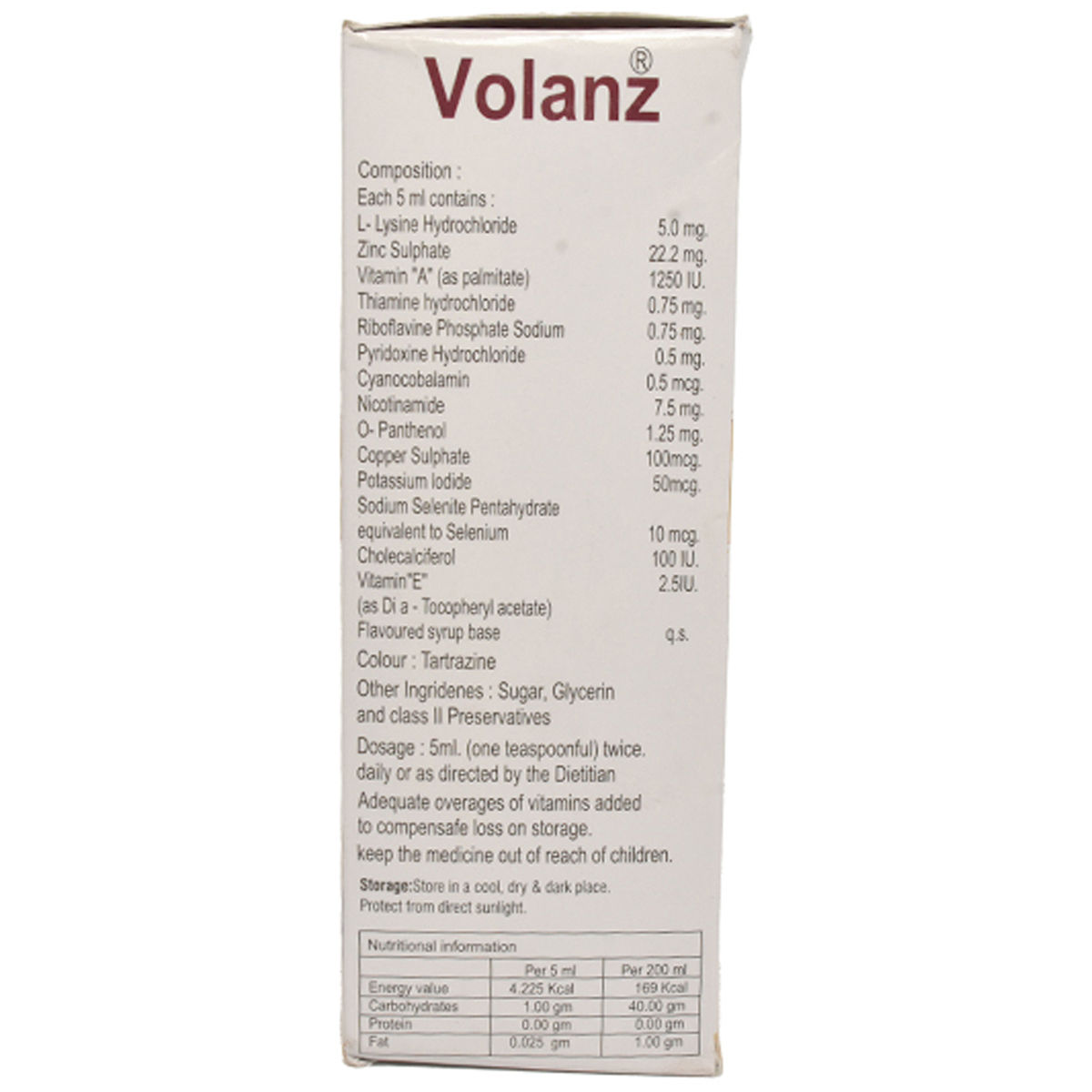 Volanz Syrup | Uses, Side Effects, Price | Apollo Pharmacy
