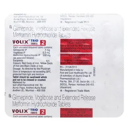 Volix Trio Forte 2 Tablet | Uses, Side Effects, Price | Apollo Pharmacy