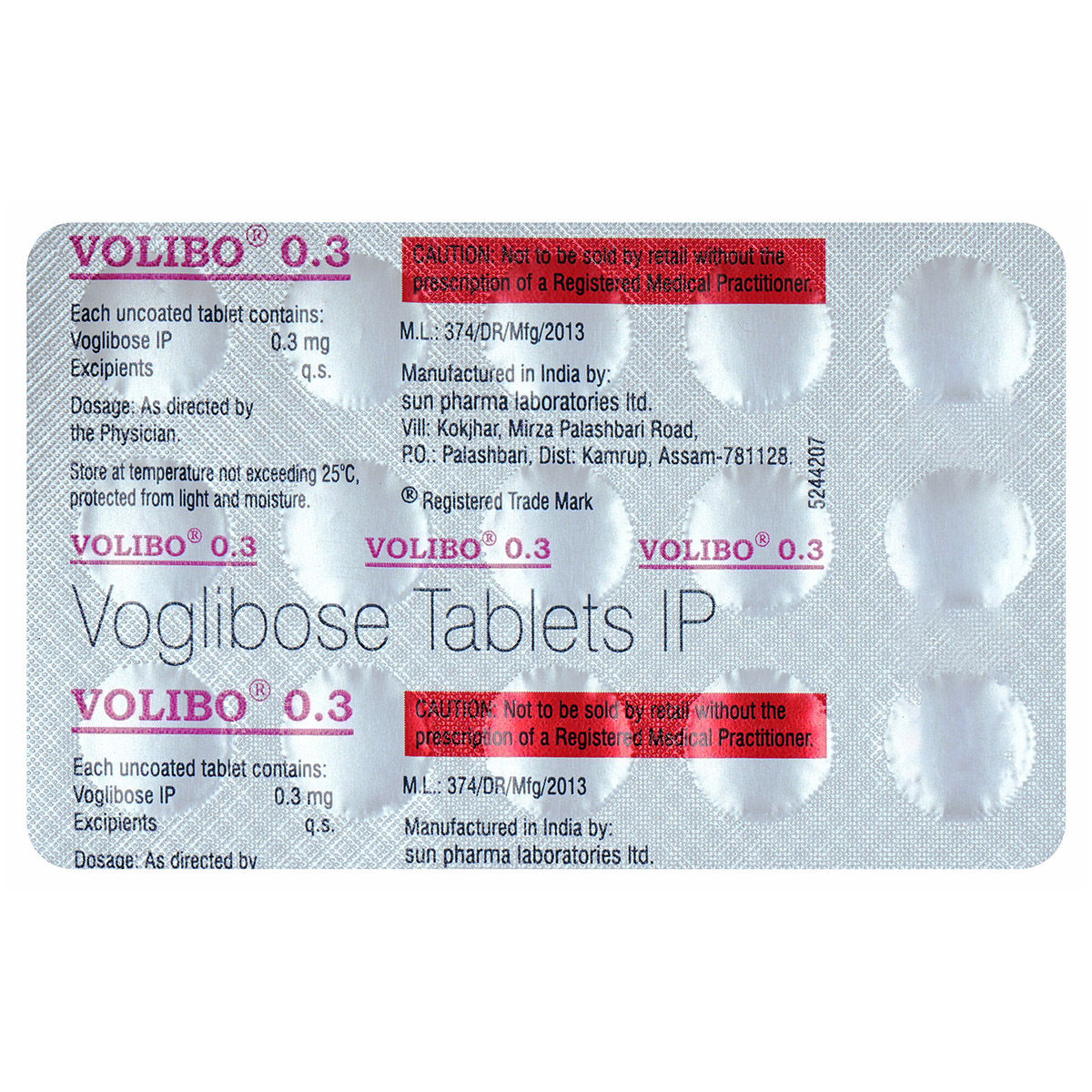 Volibo 0.3 Tablet 15's | Uses, Side Effects, Price | Apollo Pharmacy