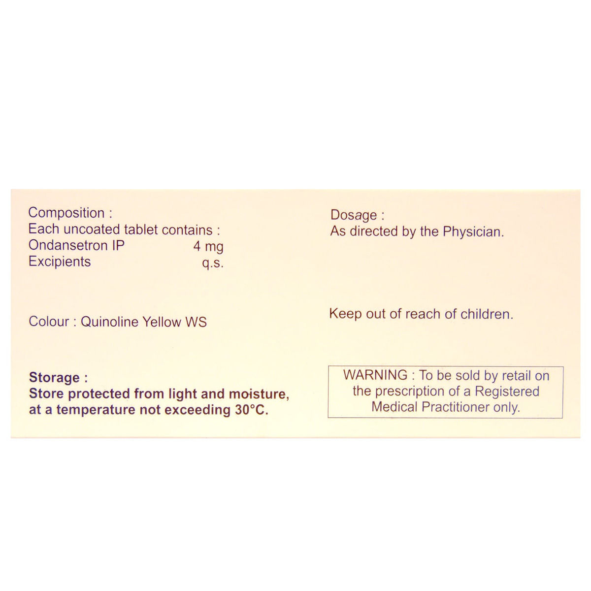 Vomikind MD 4 Tablet 10's Price, Uses, Side Effects, Composition ...