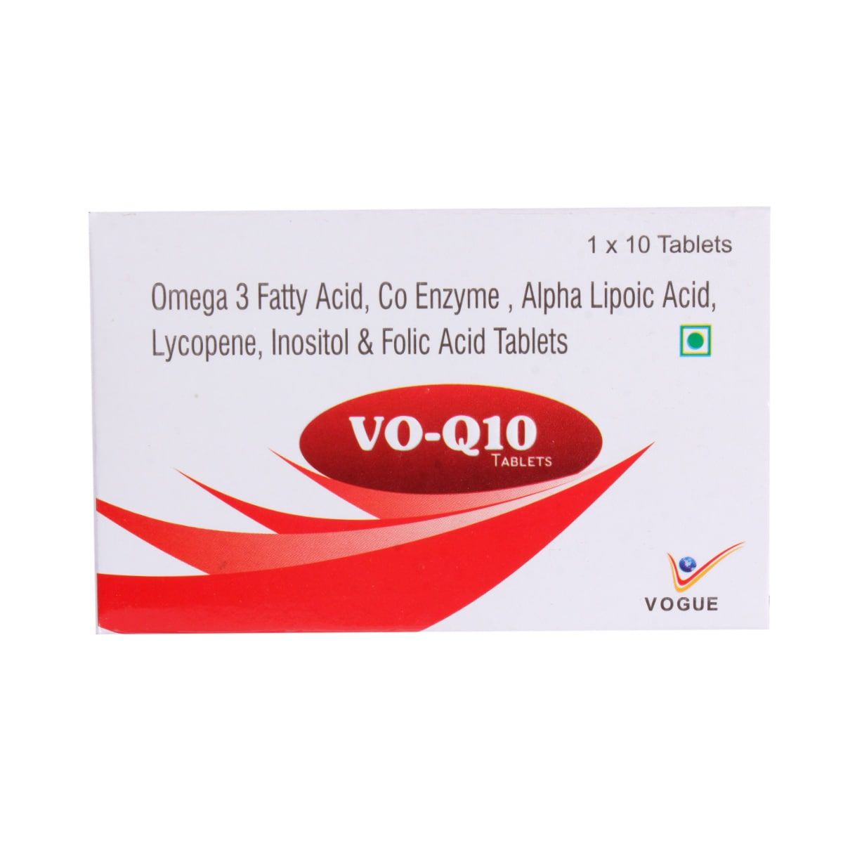 VO-Q10 Tablet 10's Price, Uses, Side Effects, Composition - Apollo Pharmacy