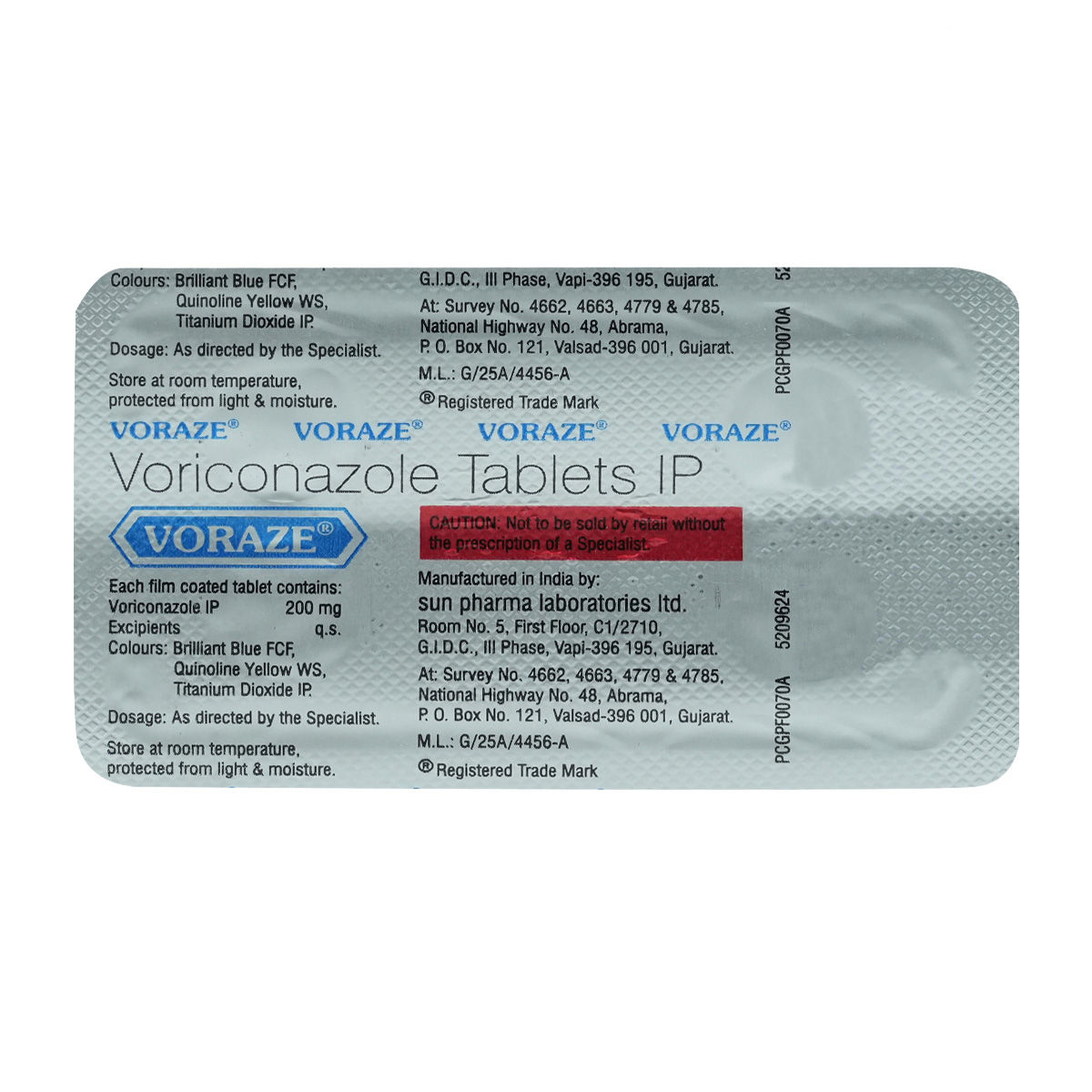 Voraze 200 mg Tablet | Uses, Side Effects, Price | Apollo Pharmacy