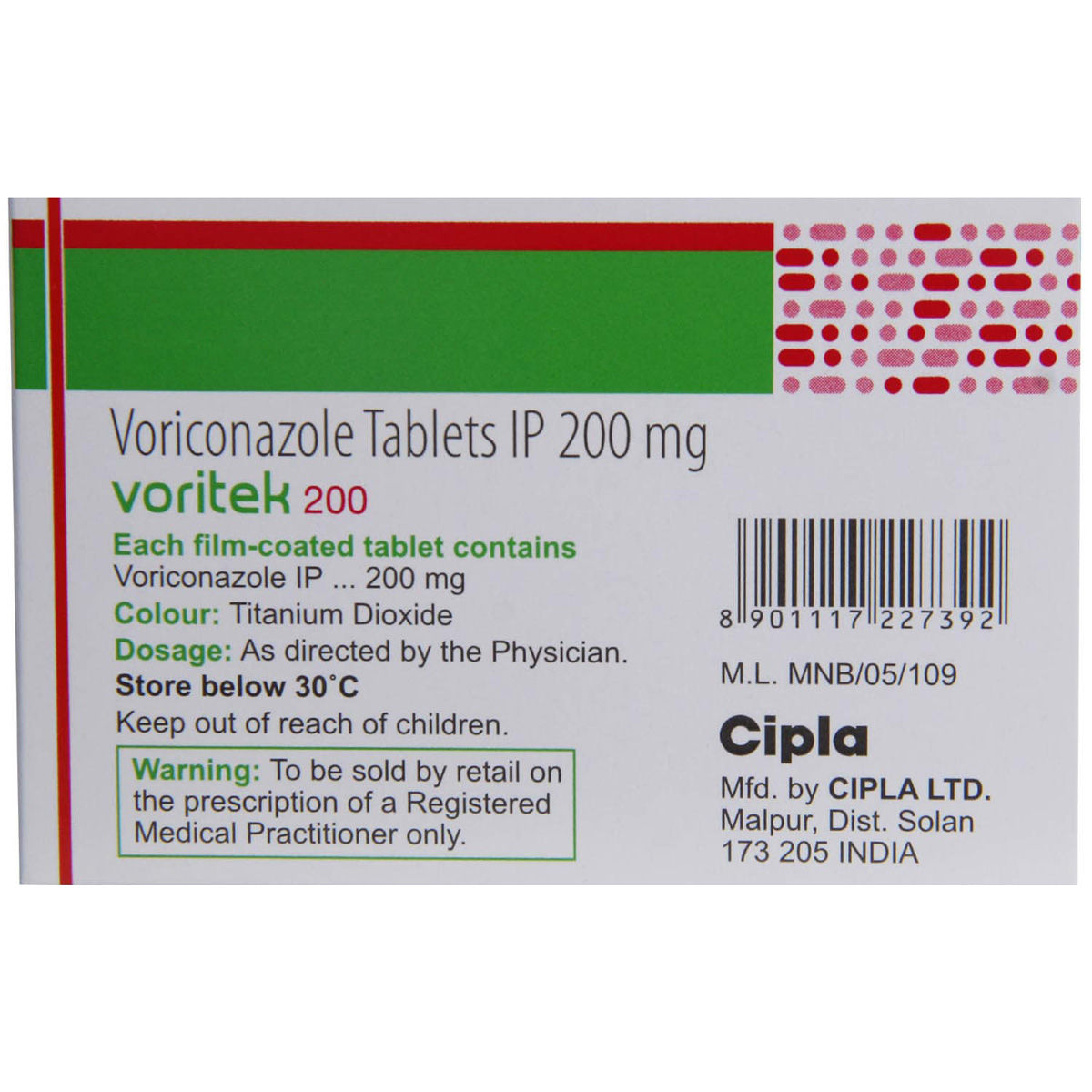 Voritek 200 Tablet 4's Price, Uses, Side Effects, Composition - Apollo ...