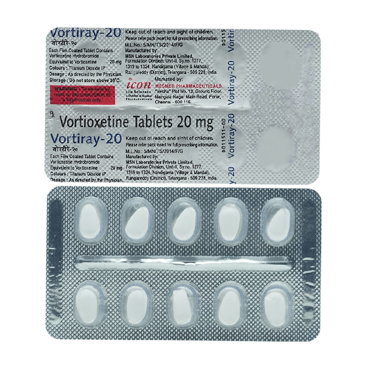 Vortiray-20 Tablet | Uses, Side Effects, Price | Apollo Pharmacy