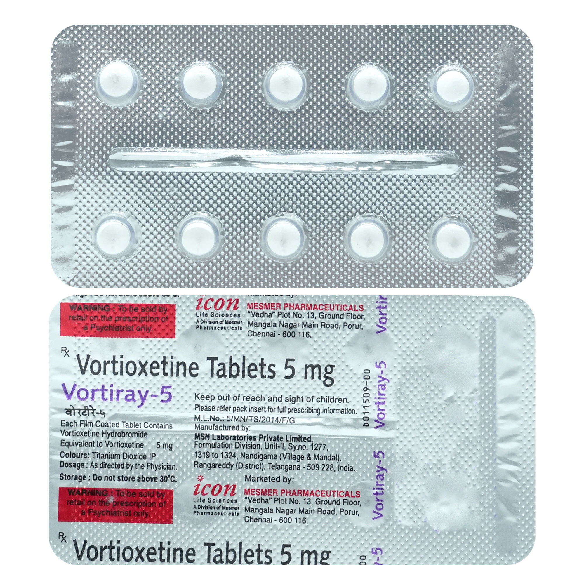 Vortiray-5 Tablet | Uses, Side Effects, Price | Apollo Pharmacy
