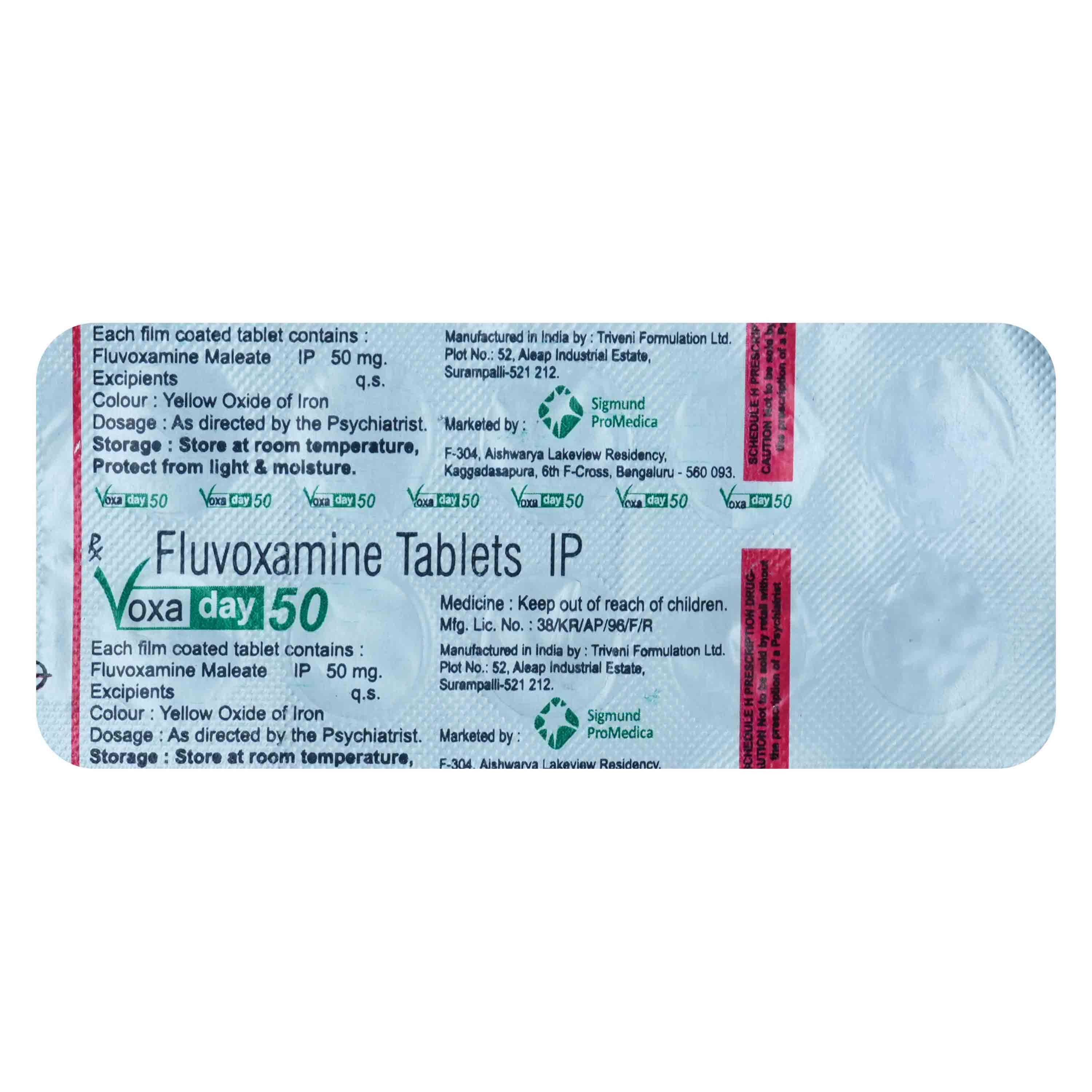 Voxaday 50 mg Tablet | Uses, Side Effects, Price | Apollo Pharmacy