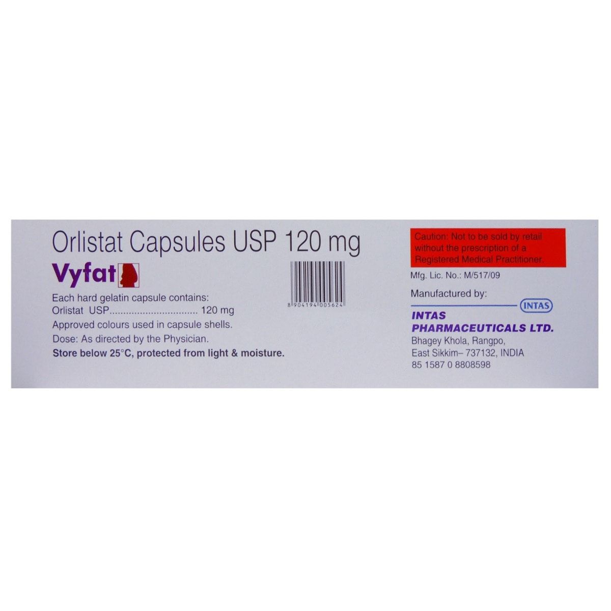 Vyfat Capsule 10's Price, Uses, Side Effects, Composition - Apollo Pharmacy