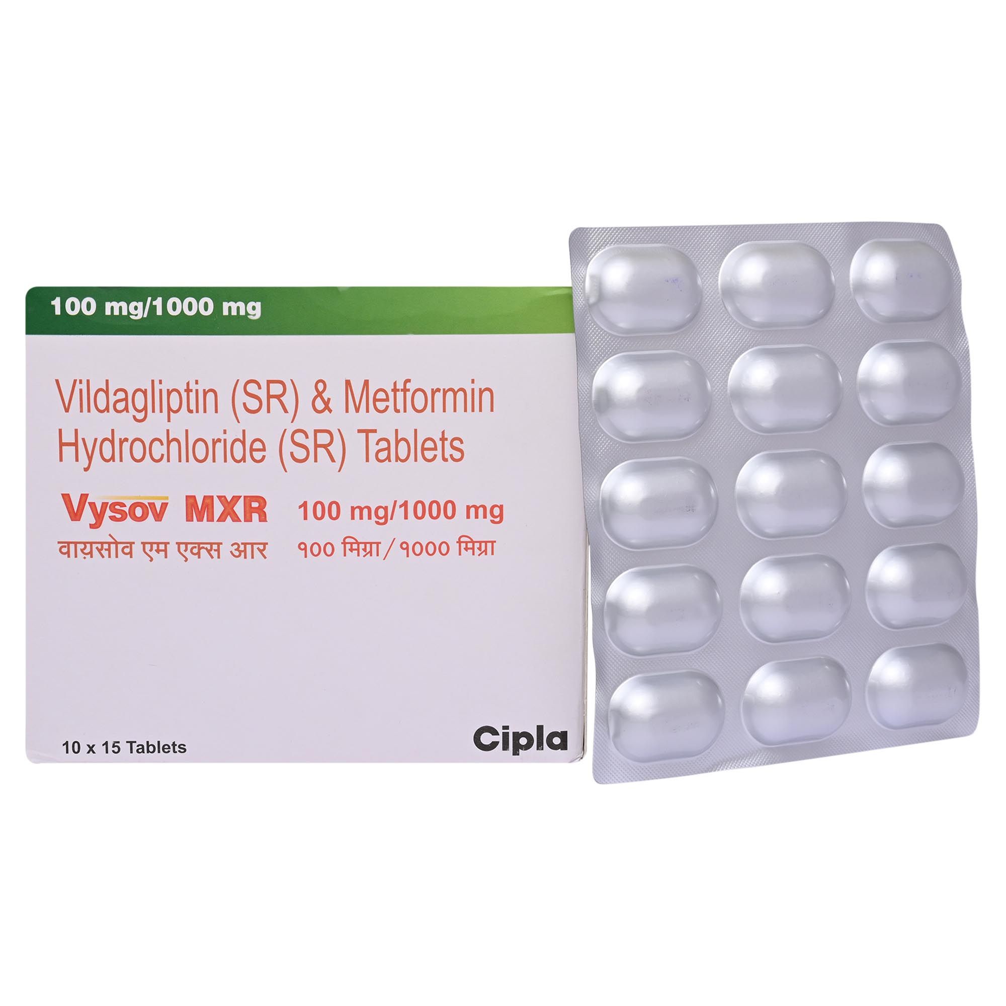 Vysov MXR 100 mg/1000 mg Tablet | Uses, Side Effects, Price | Apollo ...