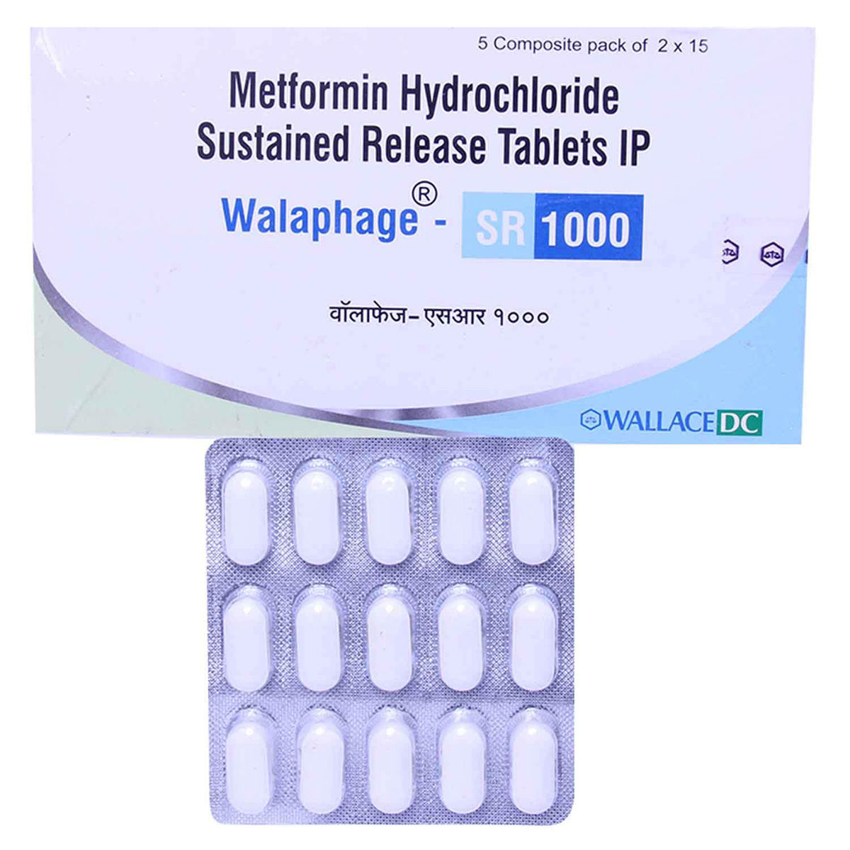 Walaphage-SR 1000 Tablet | Uses, Side Effects, Price | Apollo Pharmacy