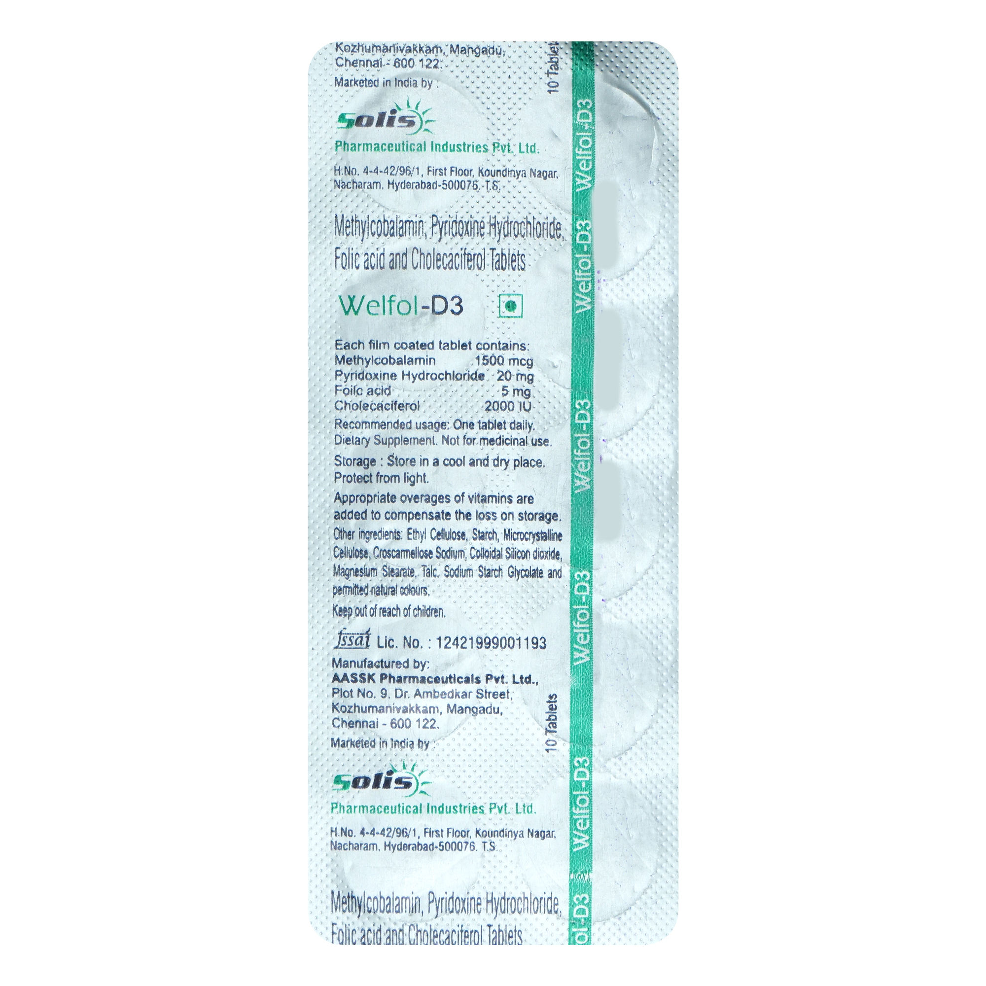 Welfol-D3 Tablet 10'S Price, Uses, Side Effects, Composition - Apollo ...