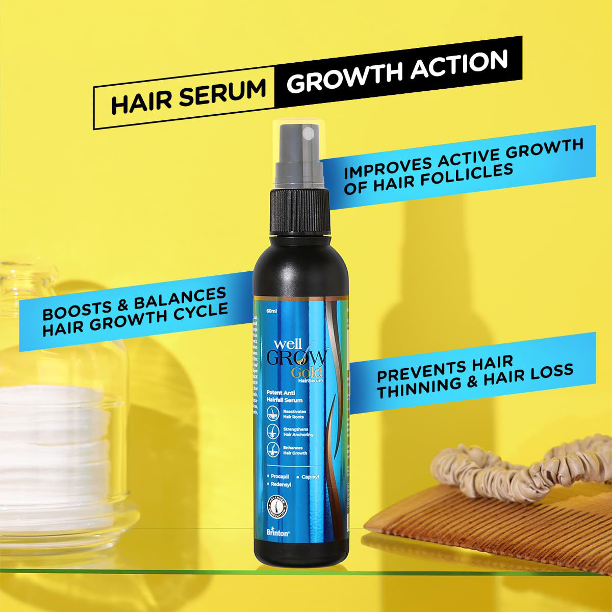 Well Grow Gold Hair Serum 30 ml Price, Uses, Side Effects, Composition ...