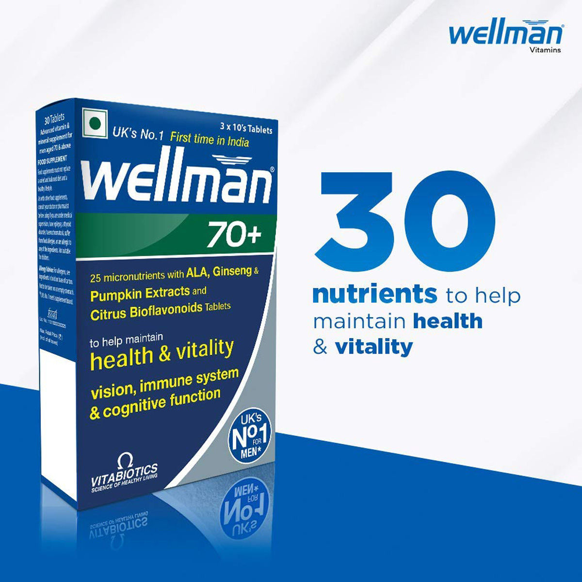 Wellman 70+ Tablet 10's Price, Uses, Side Effects, Composition - Apollo ...