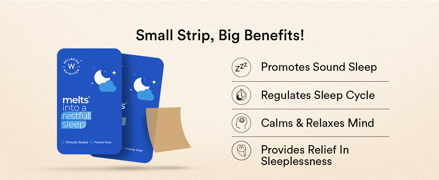 Buy Wellbeing Nutrition Melts Into Restful Sleep Melatonin 5 mg, 30 ...