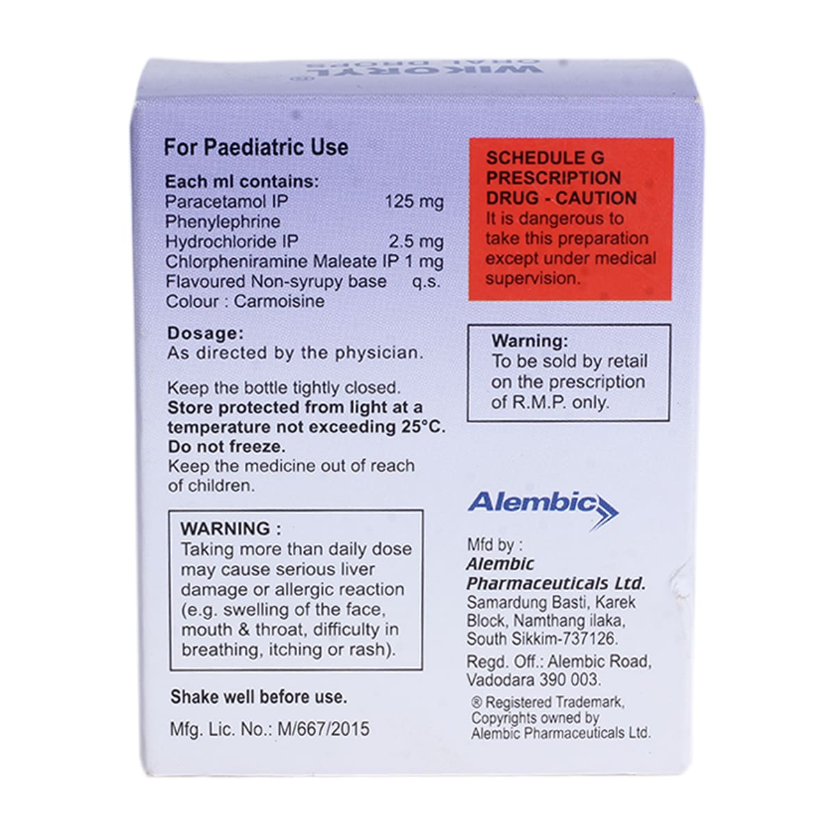 Wikoryl Oral Drops 15 ml Price, Uses, Side Effects, Composition ...