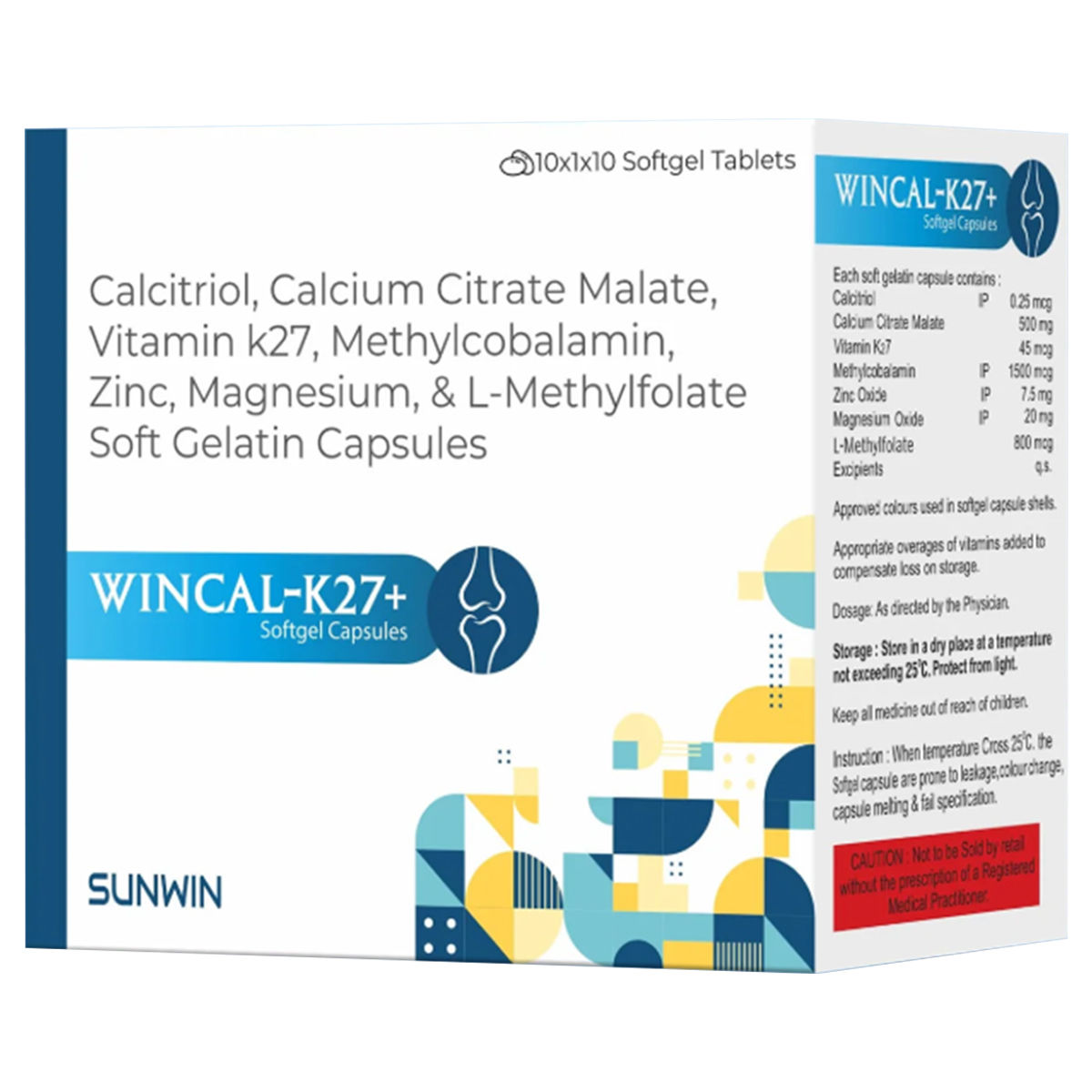 Buy Wincal K27 Softgel Capsule 10's online | Uses, Side Effects, Price ...