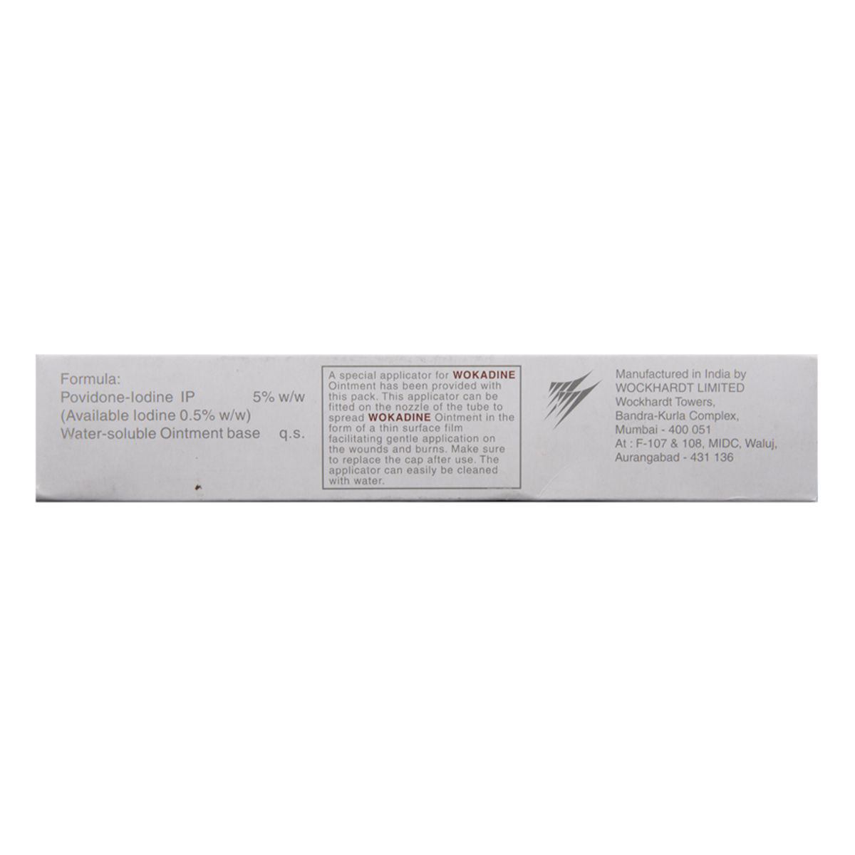 WOKADINE OINTMENT 125GM Price, Uses, Side Effects, Composition - Apollo ...