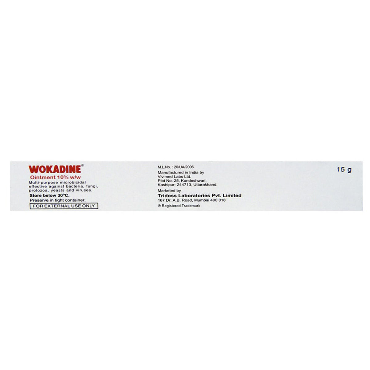 Wokadine 10% Ointment | Uses, Side Effects, Price | Apollo Pharmacy