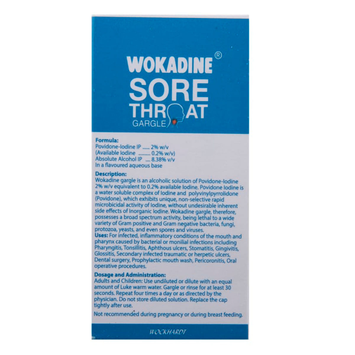 Wokadine Sore Throat Gargle 30 ml Price, Uses, Side Effects ...