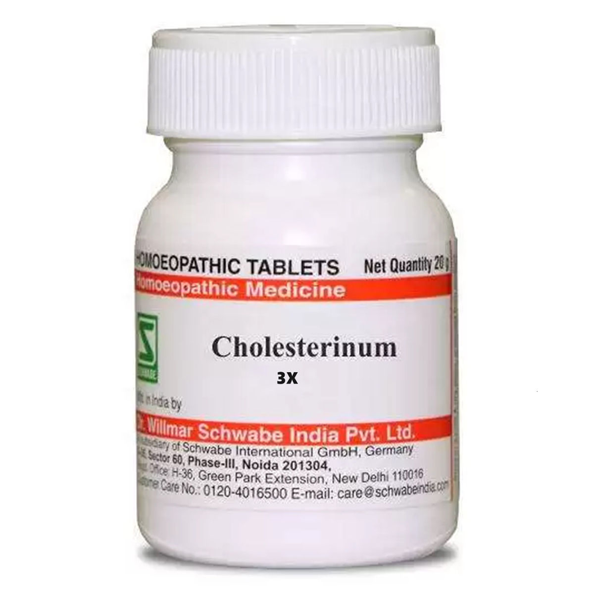 Buy Dr.Willmar Schwabe Cholesterinum 3X Tablets, 20 gm | 19 Minutes ...