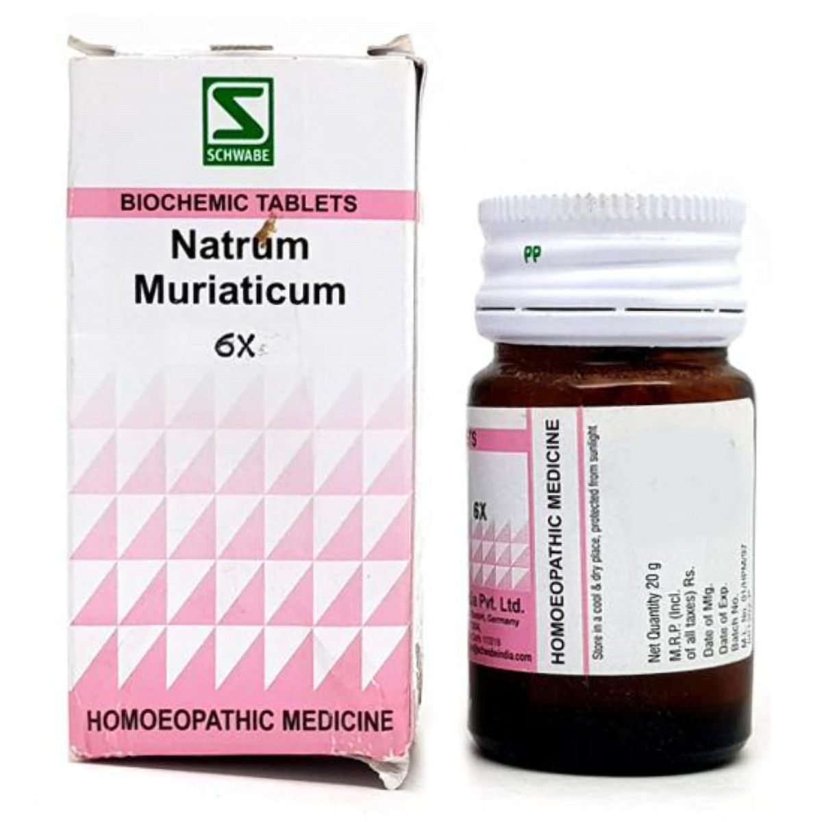 Buy Dr.Willmar Schwabe Natrum Muriaticum Biochemic 6X Tablets, 20 gm ...