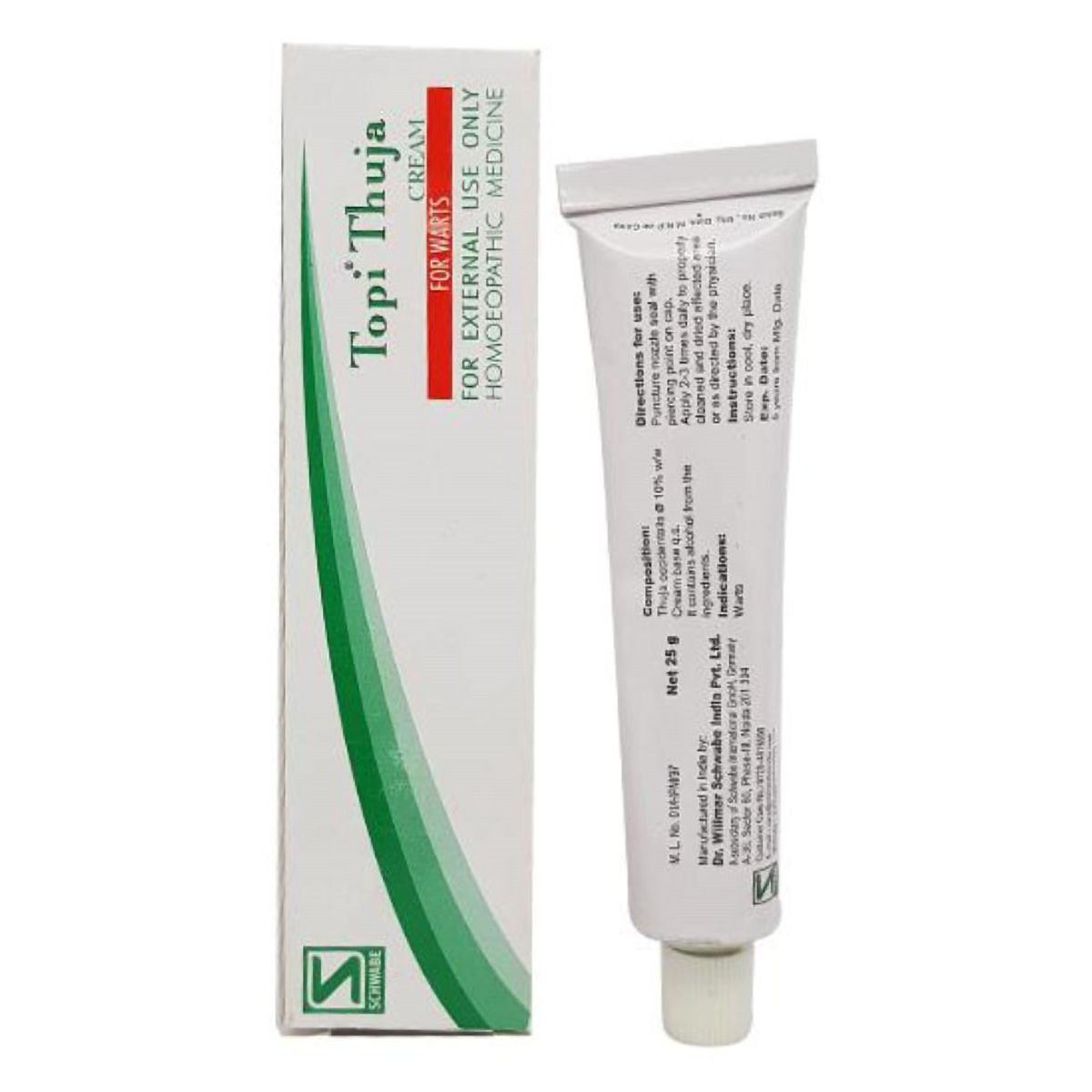 Buy Dr.Willmar Schwabe Topi Thuja Cream, 25 gm | 19 Minutes Delivery ...