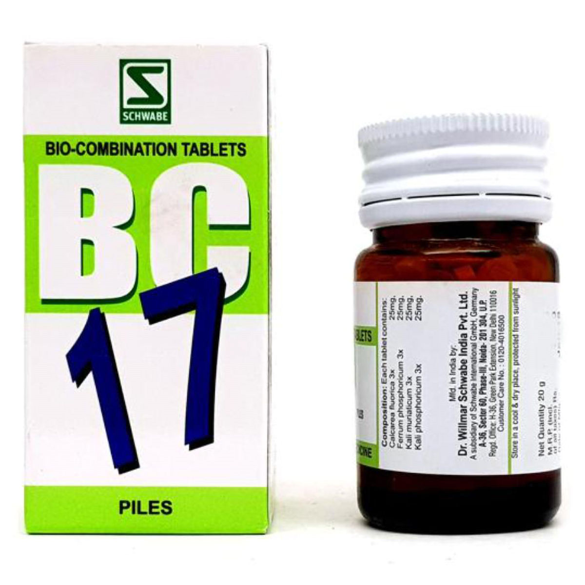Buy Dr.Willmar Schwabe Bio-Combination 17 (BC) Tablets, 20 gm | 19 ...