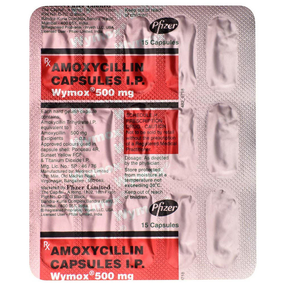 Wymox 500 mg Capsule | Uses, Side Effects, Price | Apollo Pharmacy