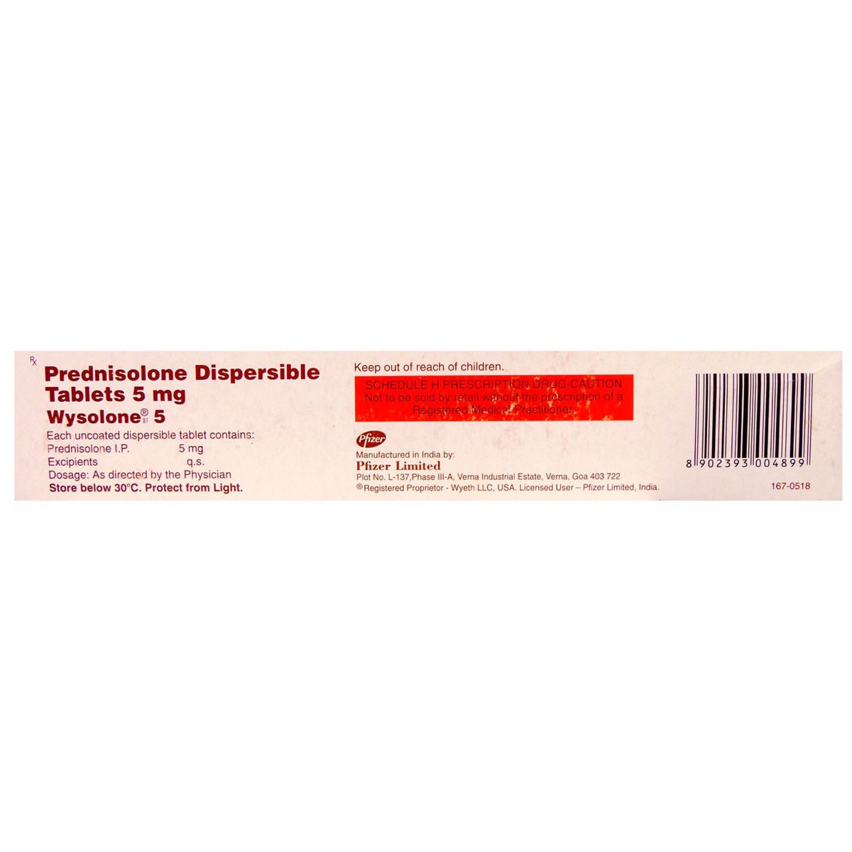 Wysolone 5 Tablet | Uses, Side Effects, Price | Apollo Pharmacy